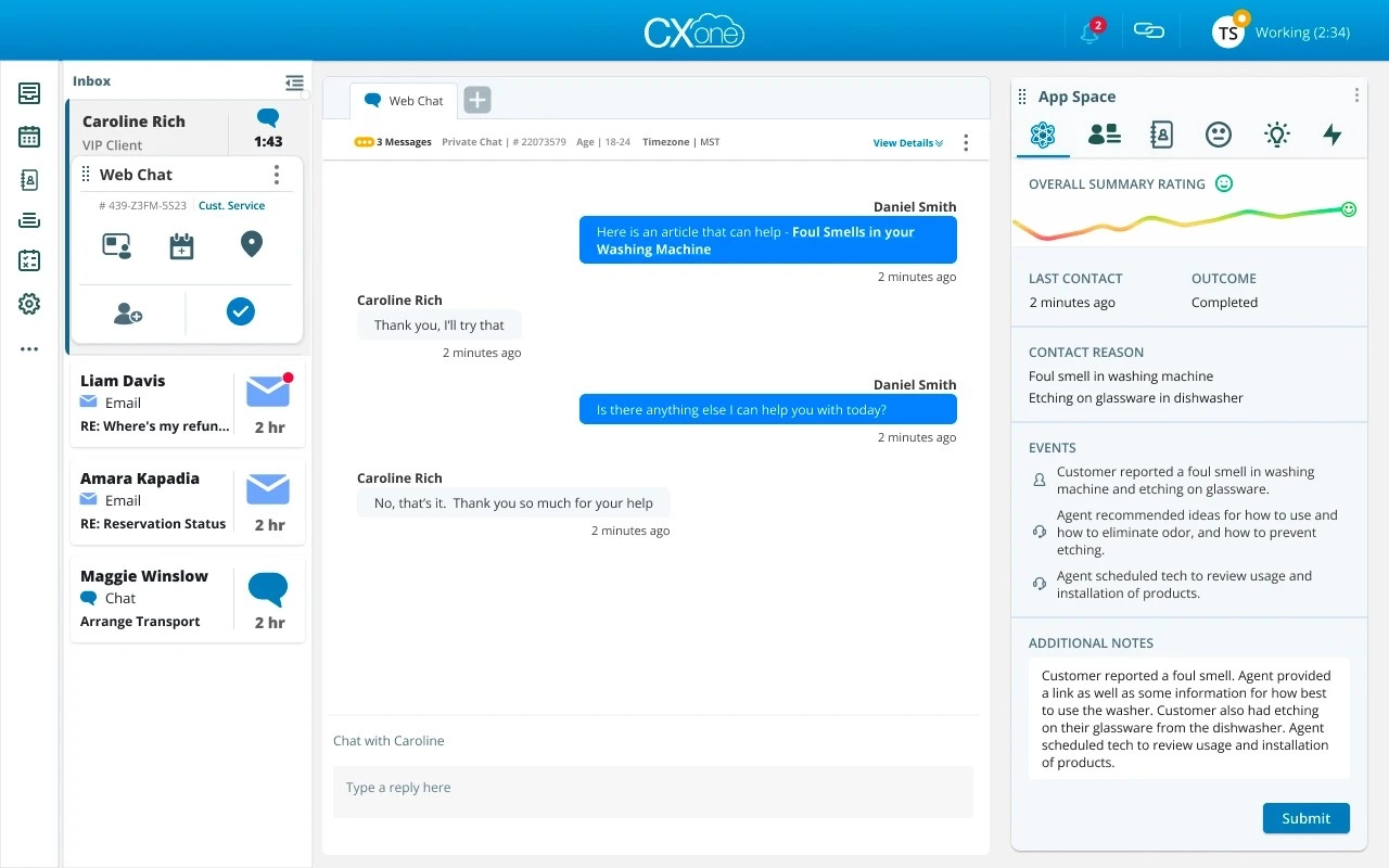 Omnichannel Agent Desktop | NICE CX Products
