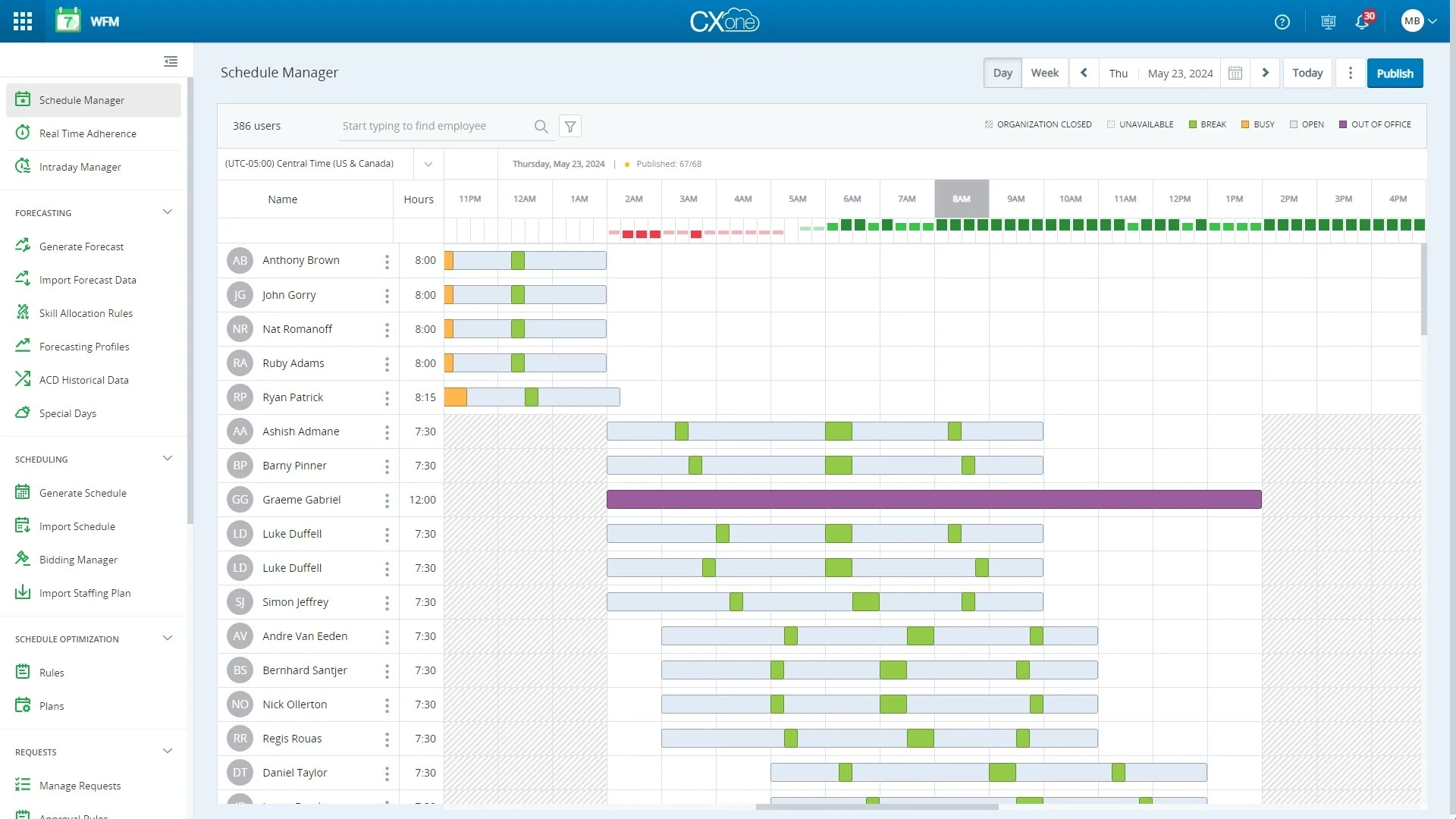 Workforce management software (WFM) | NICE CX Products