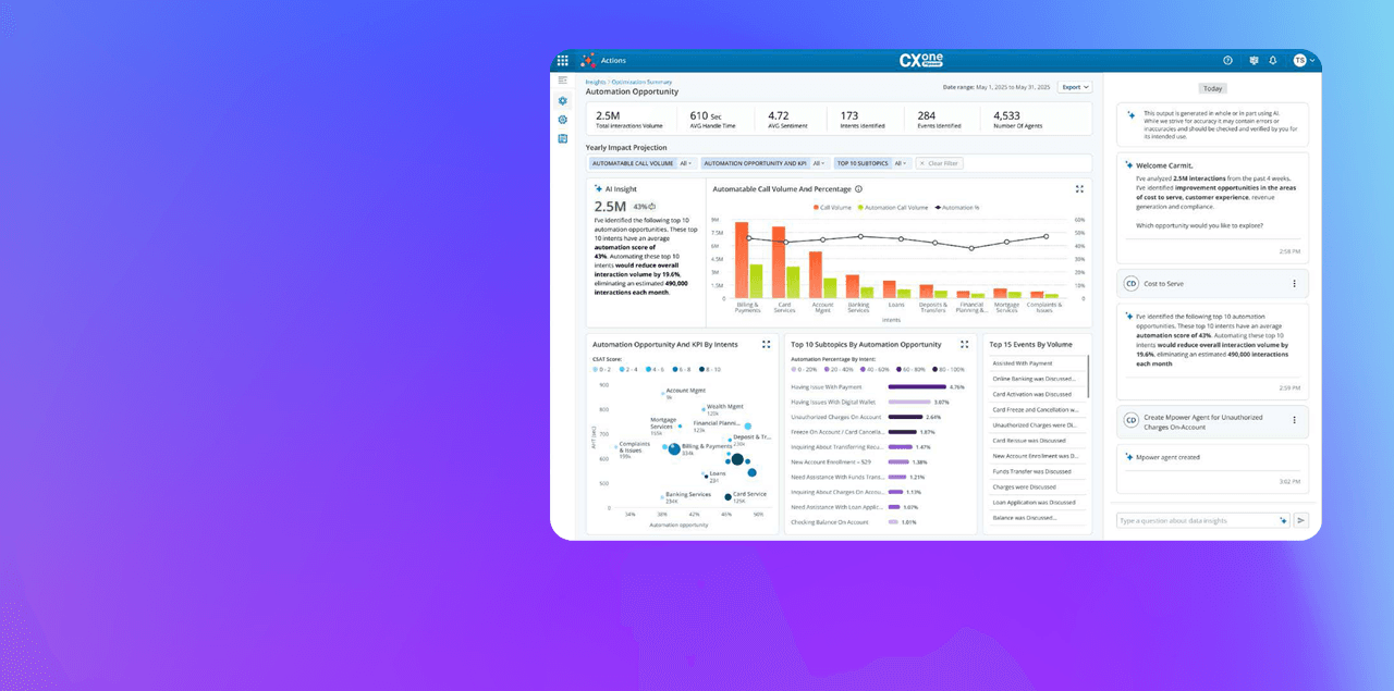 Build No-Code AI Agents with Your Data | CXone Mpower Agents