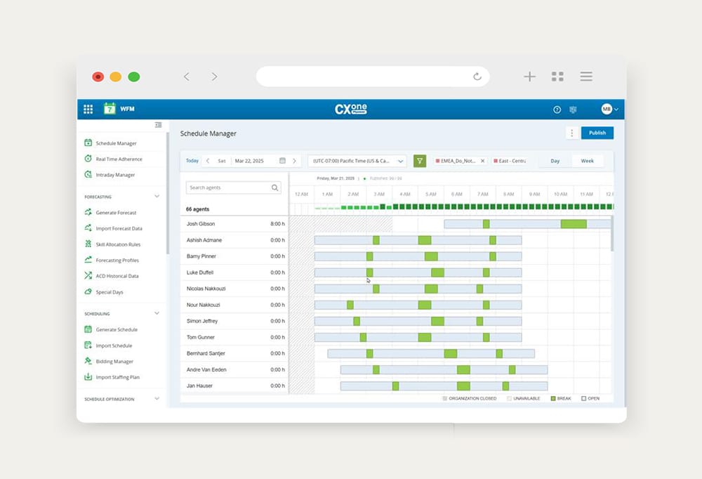 AI-powered workforce management software for contact centers | NiCE