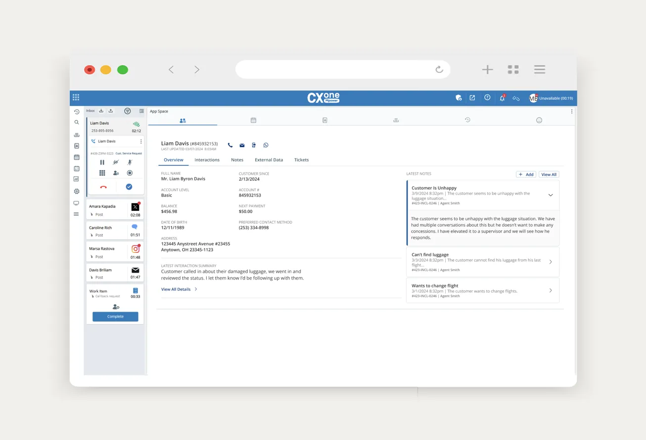 Agent Workspace Software | NiCE